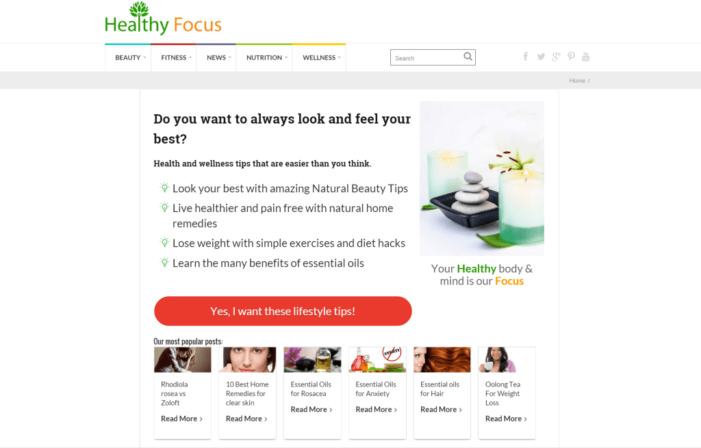 Healthy Focus - A Focus on your Health